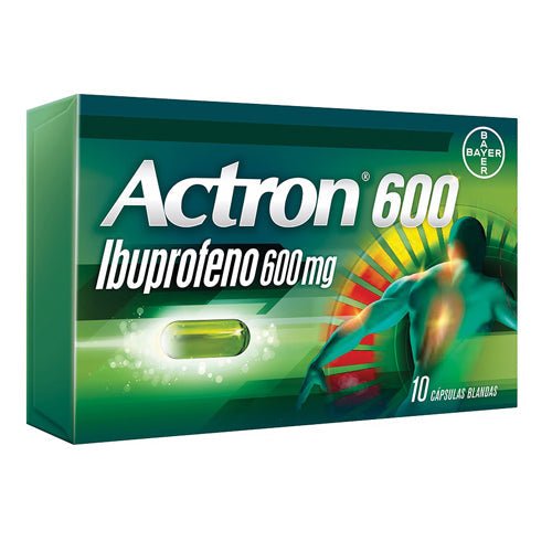 Actron 600Mg X 10 Cápsulas Blandas - de laboratorio Bayer – Farmati.cl