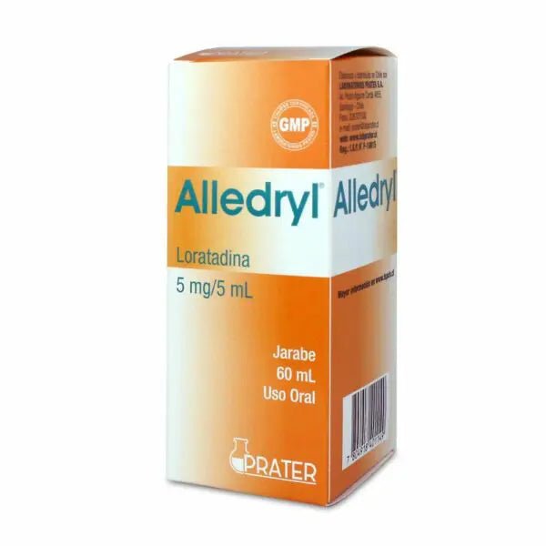 Alledryl 5 Mg/5 Ml Jarabe 60 Ml - de laboratorio Prater – Farmati.cl