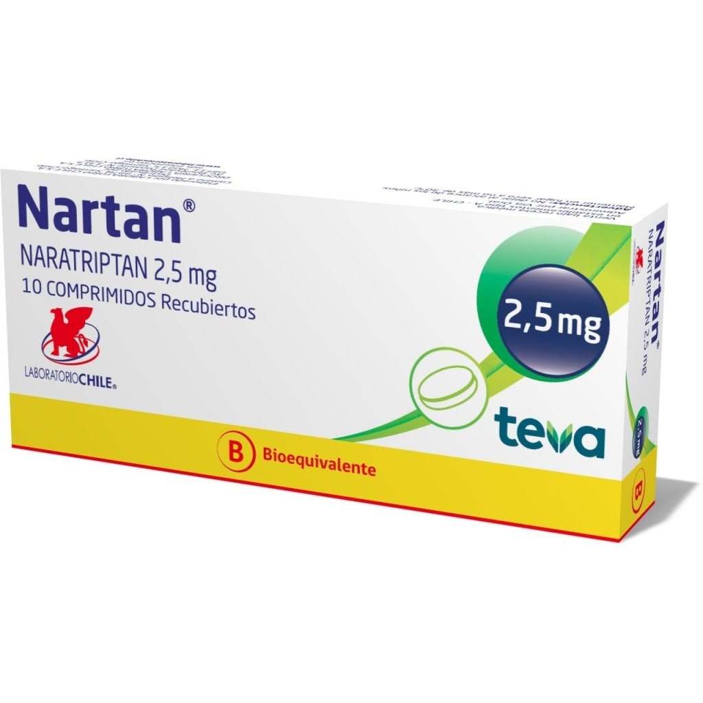 Nartan 2,5 Mg. X 10 Comprimidos Recubiertos. - Laboratorio Chile Teva ...